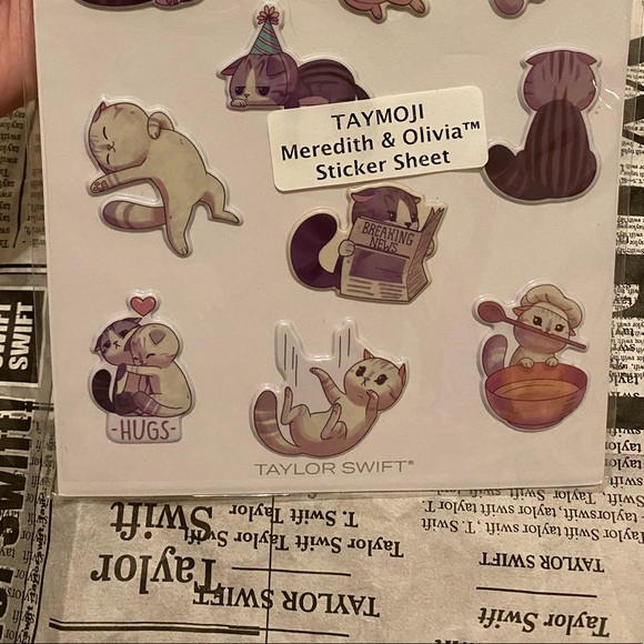 Taylor Swift | Accessories | Taylor Swift Cats Cat Sticker Stickers New ...